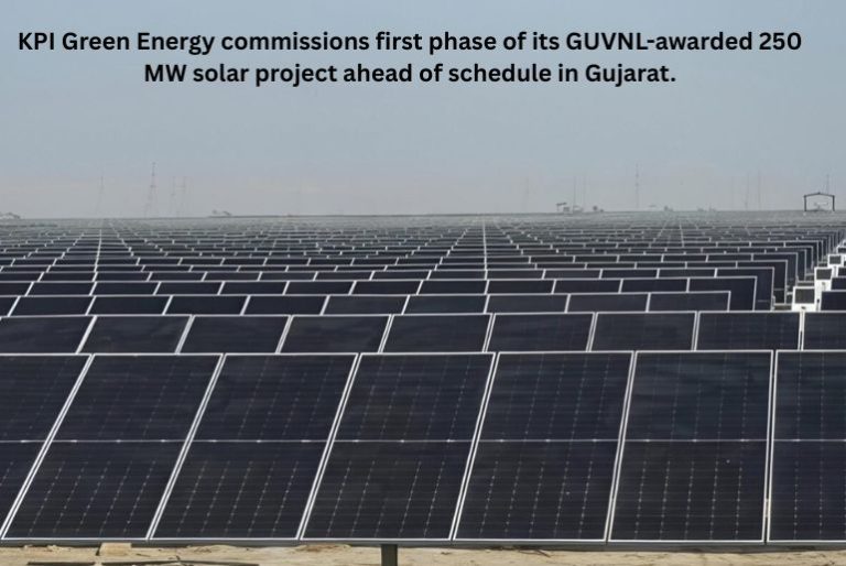 KPI Green Energy early commissions GUVNL solar project